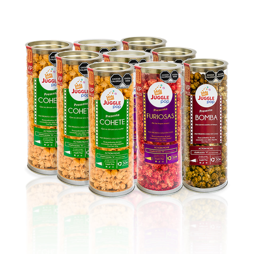 9 Pack Palomitas Gourmet – Juggle Pop