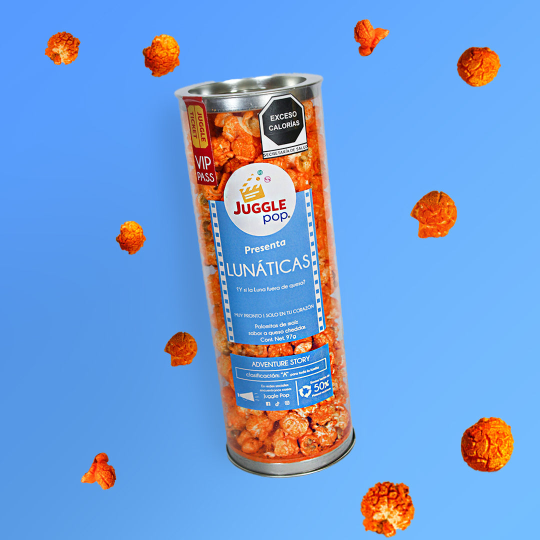 Cilindro Palomitas Lunáticas (Cheddar) – Juggle Pop